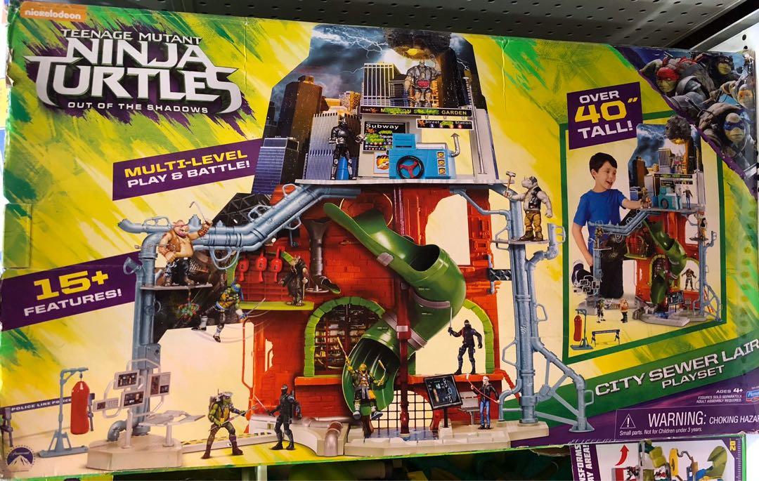 Teenage Mutant Ninja Turtles City Sewer Lair Playset, Hobbies & Toys ...