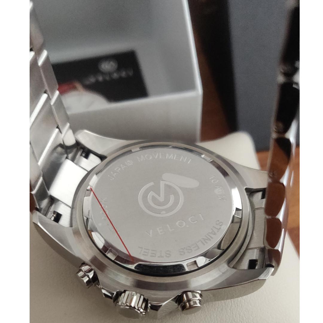 Veloci Steel Chronograph Watch, Men's Fashion, Watches & Accessories ...