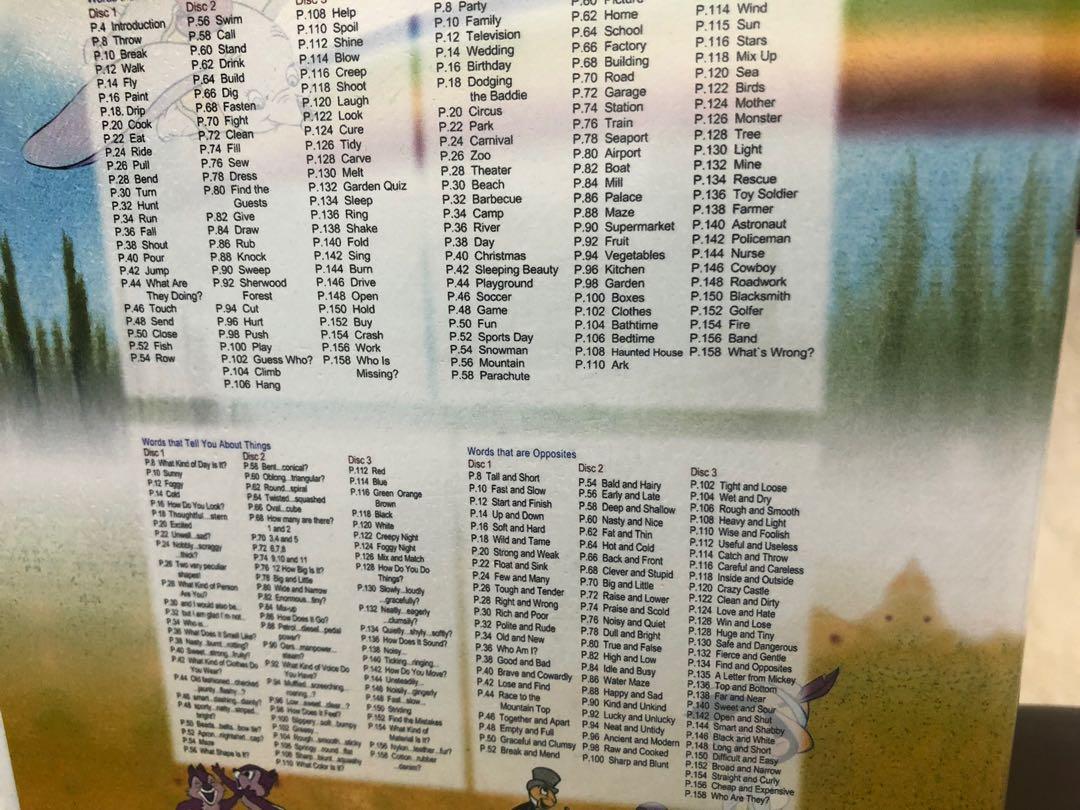 Walt Disney CD- a collection of vocabulary, Everything Else on Carousell