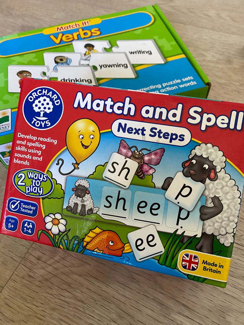 Spelling and Verbs English Bundle Sets (from 5+ onwards), Hobbies ...