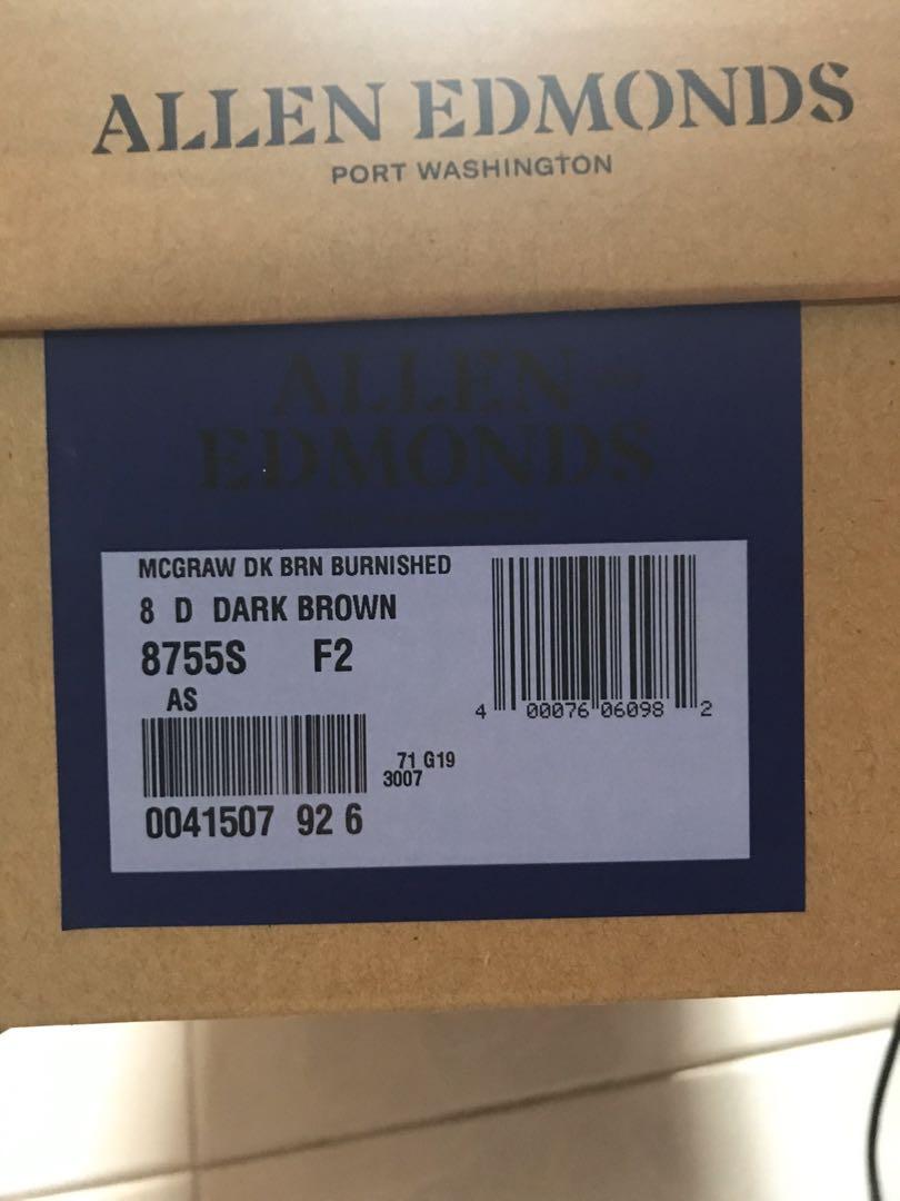Allen Edmonds Mcgraw Dark Brown, Men's Fashion, Footwear, Dress Shoes ...