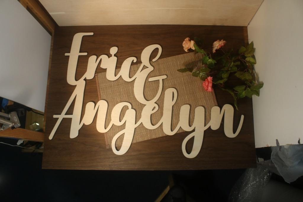 Custom Backdrop Signage Wedding Parties Sign - 2 Lines, Hobbies & Toys ...