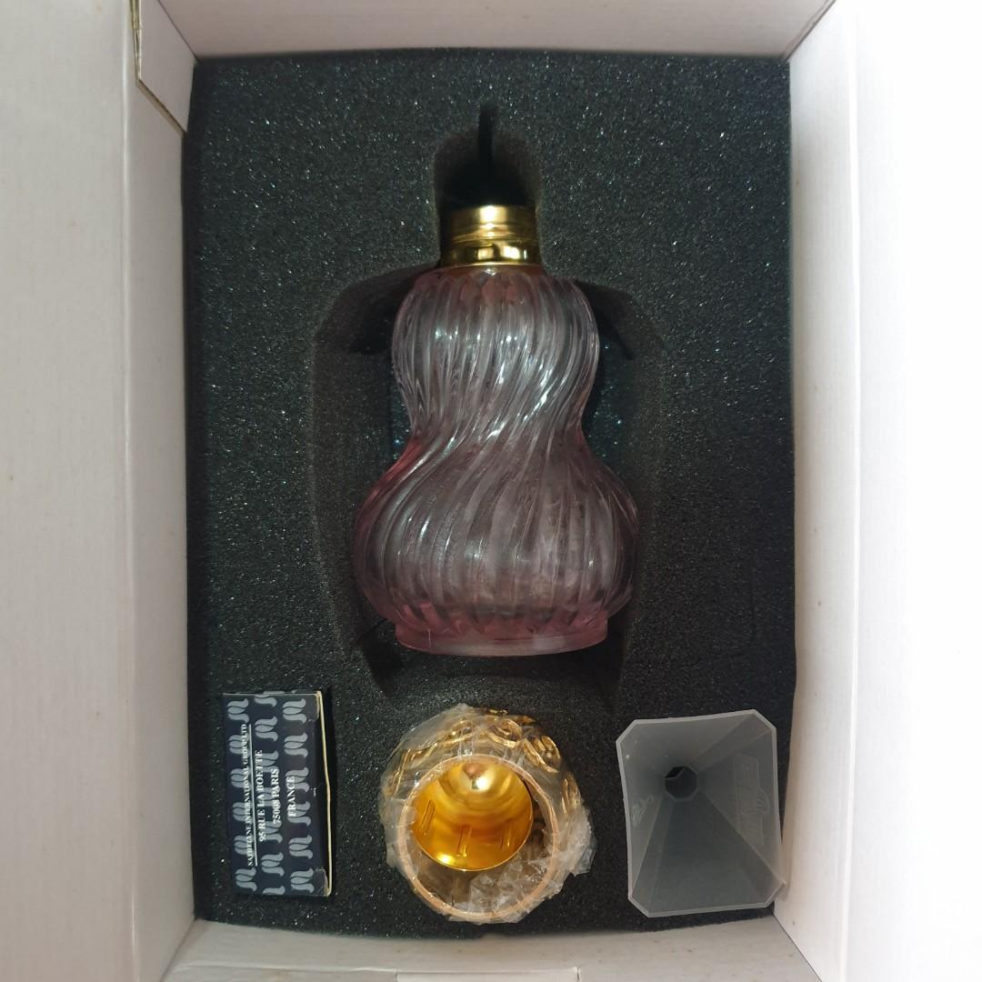 Bel'Air Paris Pink Swirl Glass Lamp Diffuser, Furniture & Home Living ...