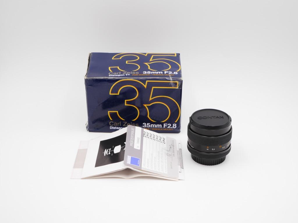 Contax Zeiss Distagon 35mm F2.8 with BOX [CY MOUNT], Photography, Lens ...