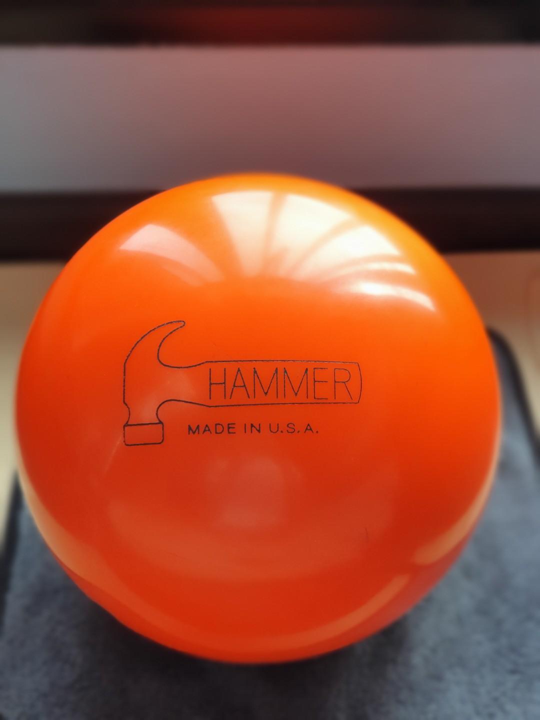 Hammer Vibe Orange Bowling Ball 14lbs, Sports Equipment, Sports & Games ...