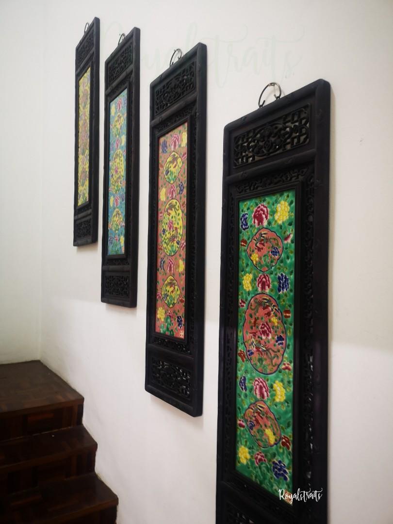 CNY Interior Colorful Peranakan Home Design Ceramic Wall Panel Set, Hobbies & Toys, Stationery ...