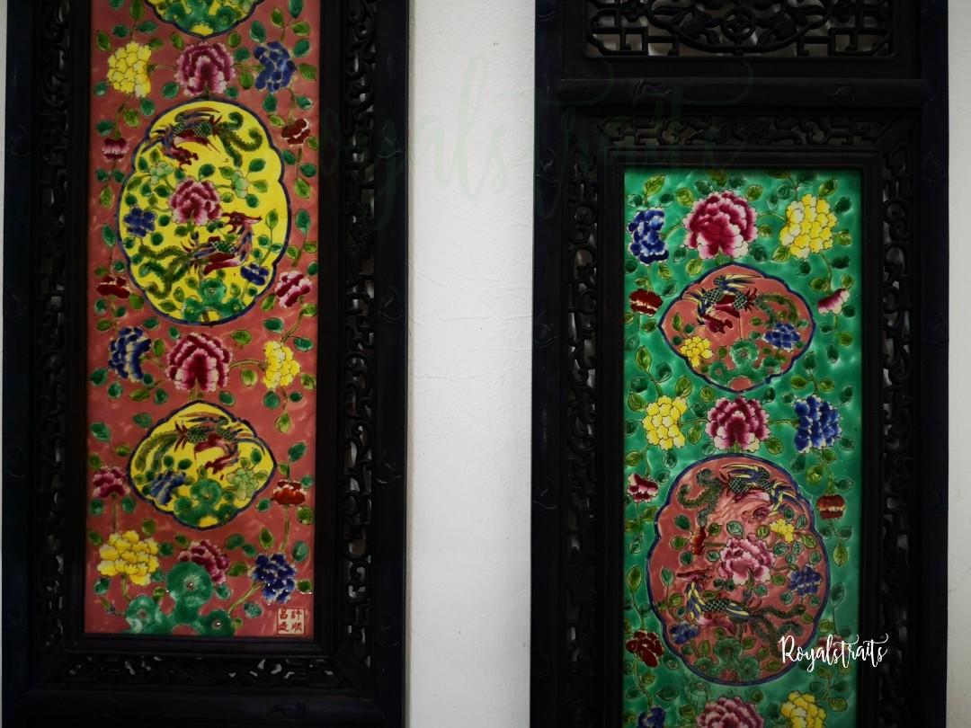 CNY Interior Colorful Peranakan Home Design Ceramic Wall Panel Set, Hobbies & Toys, Stationery ...