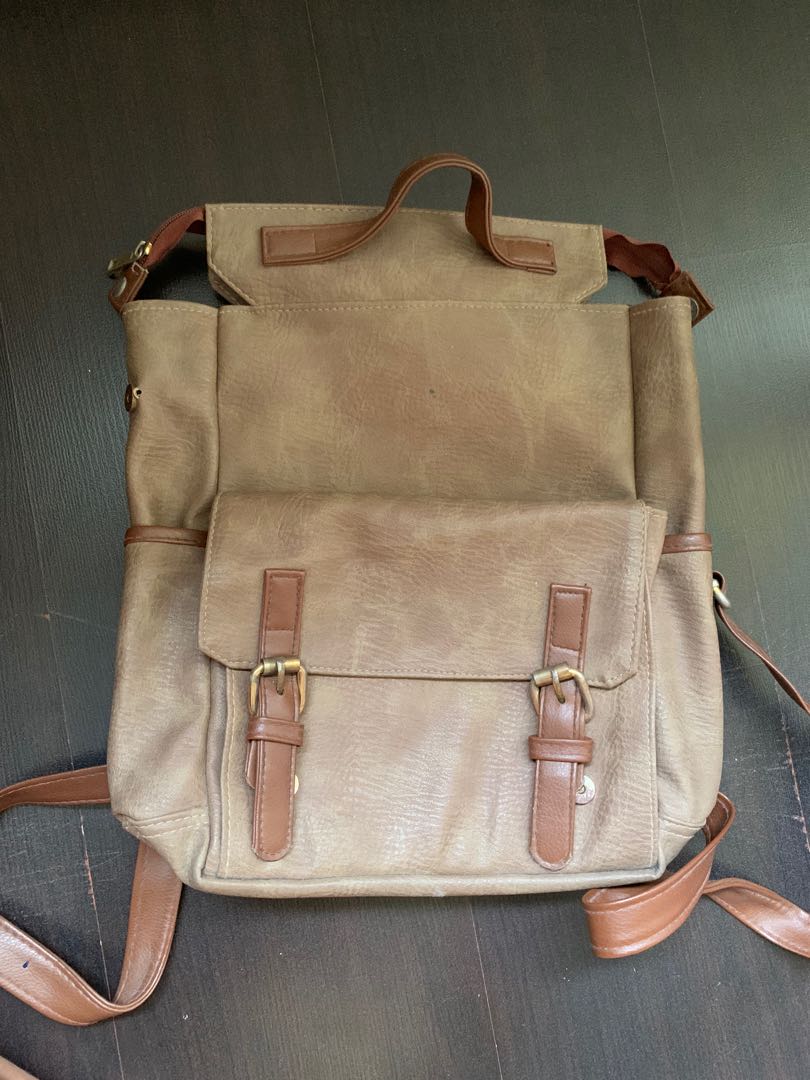 Leather Backpack, Women's Fashion, Bags & Wallets, Backpacks on Carousell