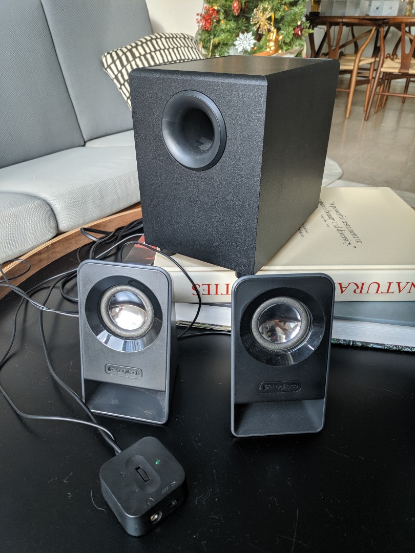 Logitech z213 2.1 powered speaker system with subwoofer, Audio ...