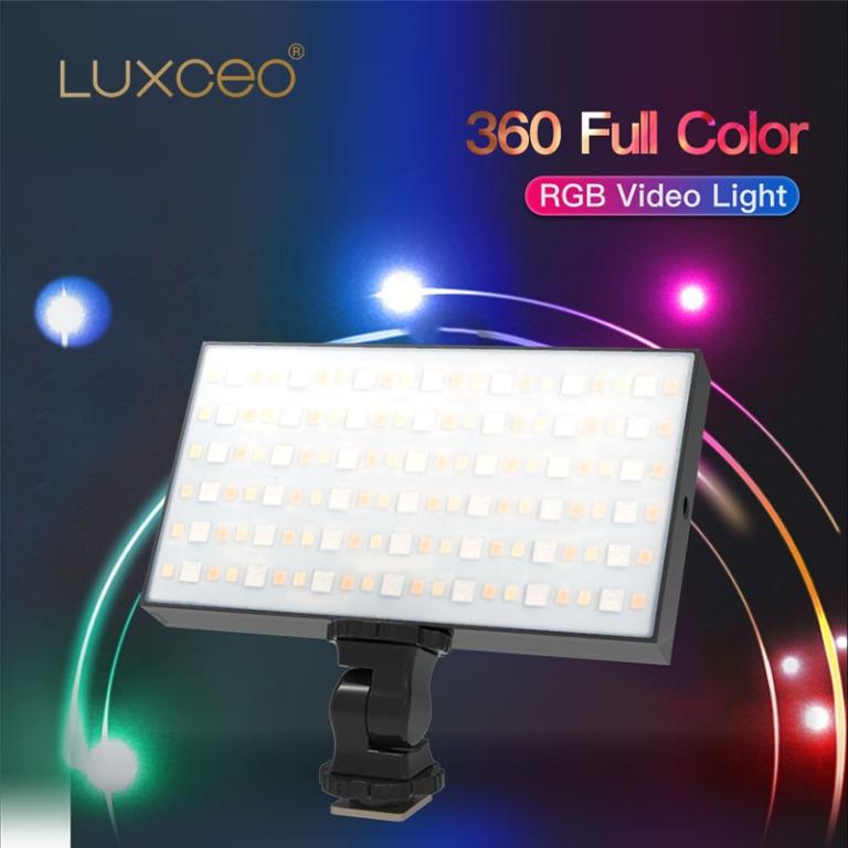 Luxceo P03 Rechargeable RGB Full Color LED Panel Photo Video Light ...