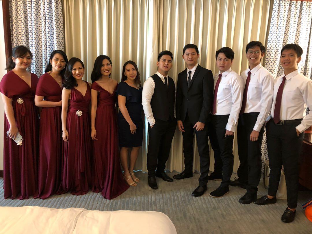 Maroon Infinity Dress, Women's Fashion, Dresses & Sets, Dresses on ...