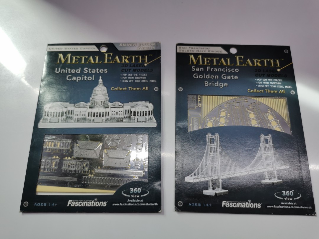 Metal Earth 3D Laser Cut Models | United States Capitol & San Francisco ...