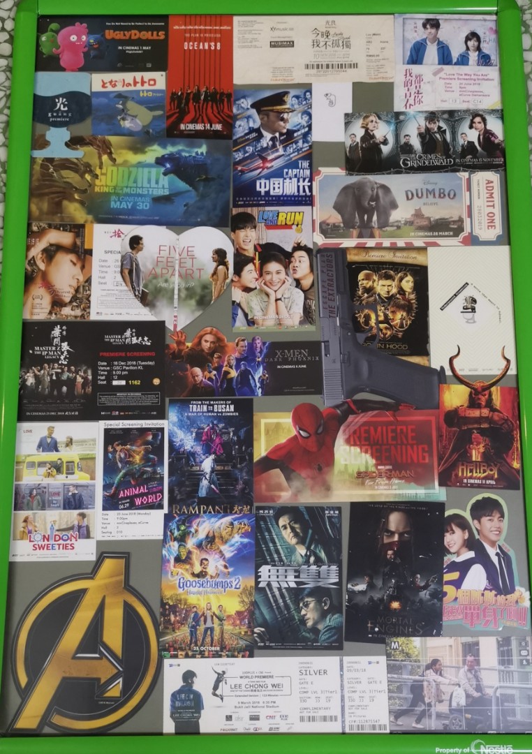 MOVIE PREMIERE TICKET COLLECTION, Hobbies & Toys, Stationery & Craft ...