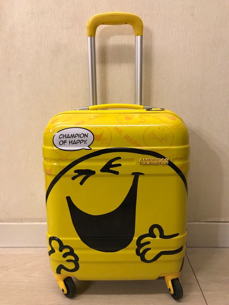 Mr Happy Luggage, Hobbies & Toys, Travel, Luggage on Carousell