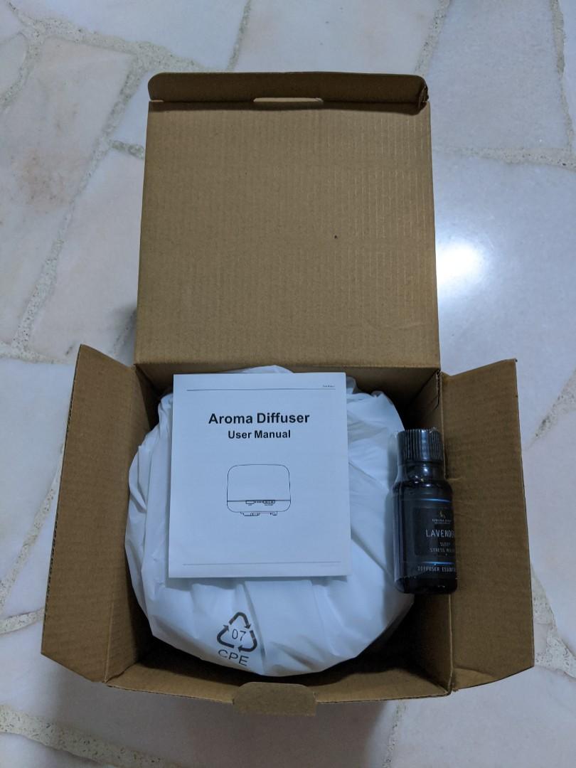 Muji Style Ultrasonic Aroma Diffuser (500ml), Furniture & Home Living ...