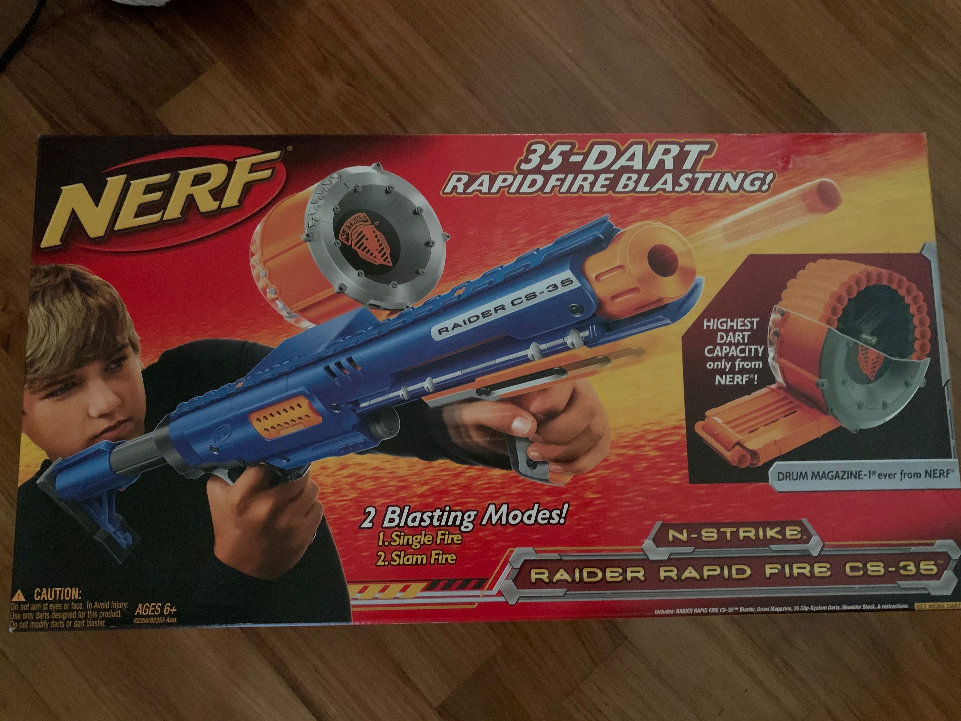 Nerf Elite Raider Nerf Raider Drum (Nerf N Strike Blue Elite Hail Fire