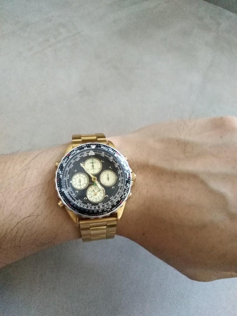 Seiko Flight Master computer, Men's Fashion, Watches & Accessories ...