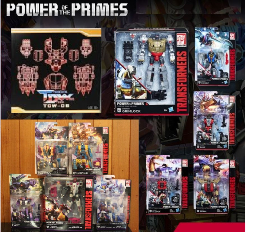Transformers POTP Power Of Primes Volcanicus + Abominus + TCW06 Upgrade ...