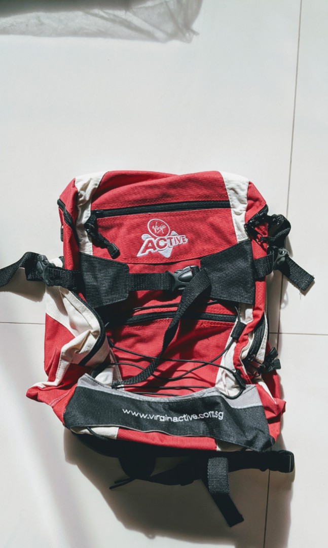 Virgin Active backpack w free drawstring bag, Men's Fashion, Bags ...