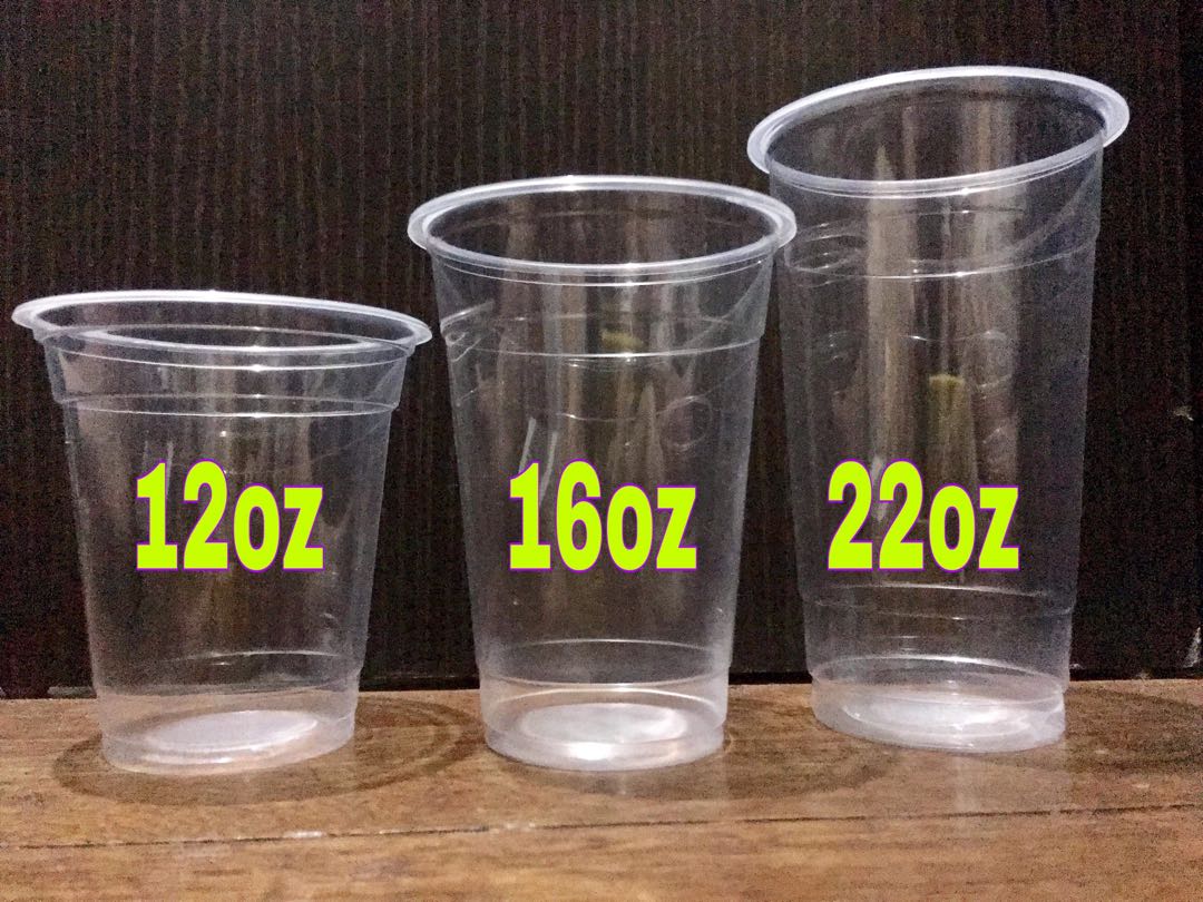 22 Oz 650mL Hard Plastic Cups For Milk Tea And Shakes Food Drinks