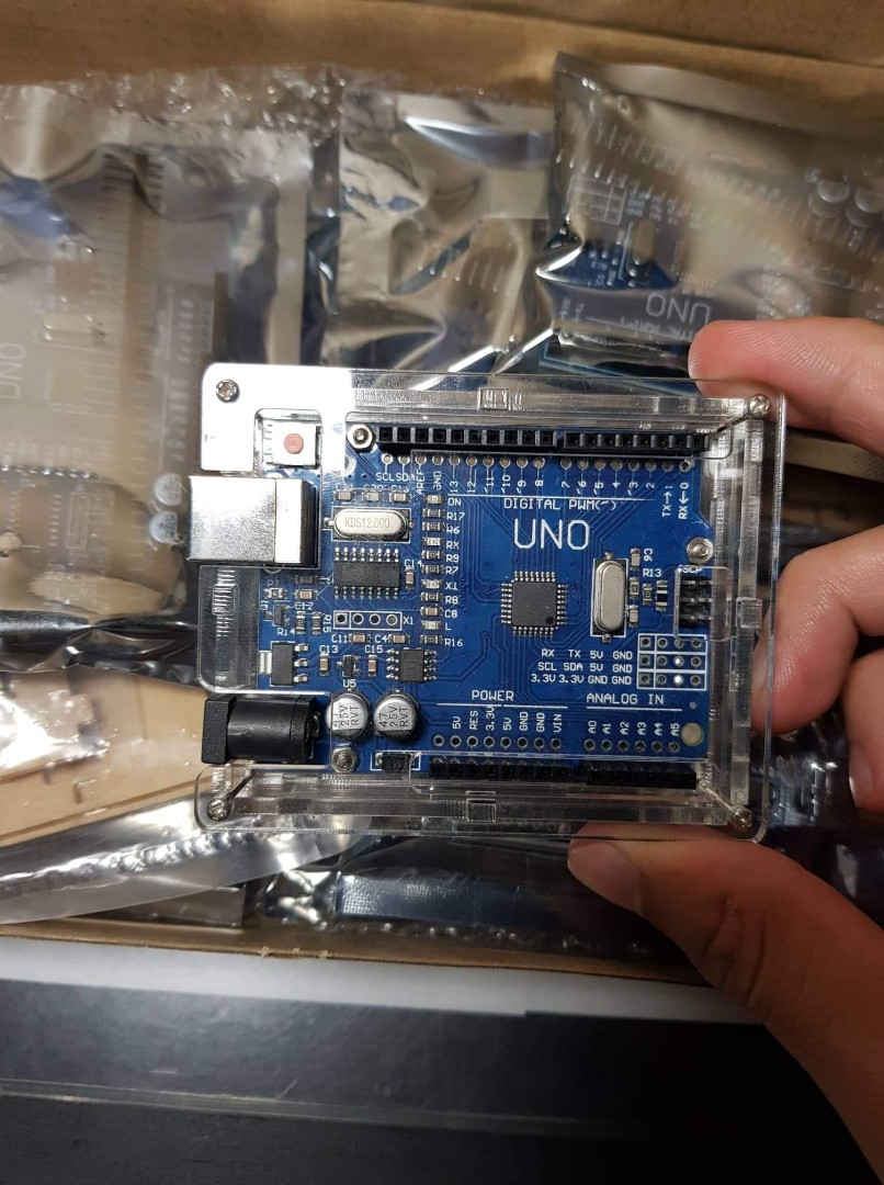 Arduino Uno With Clear Case Micro Controller Computers And Tech Parts And Accessories Computer