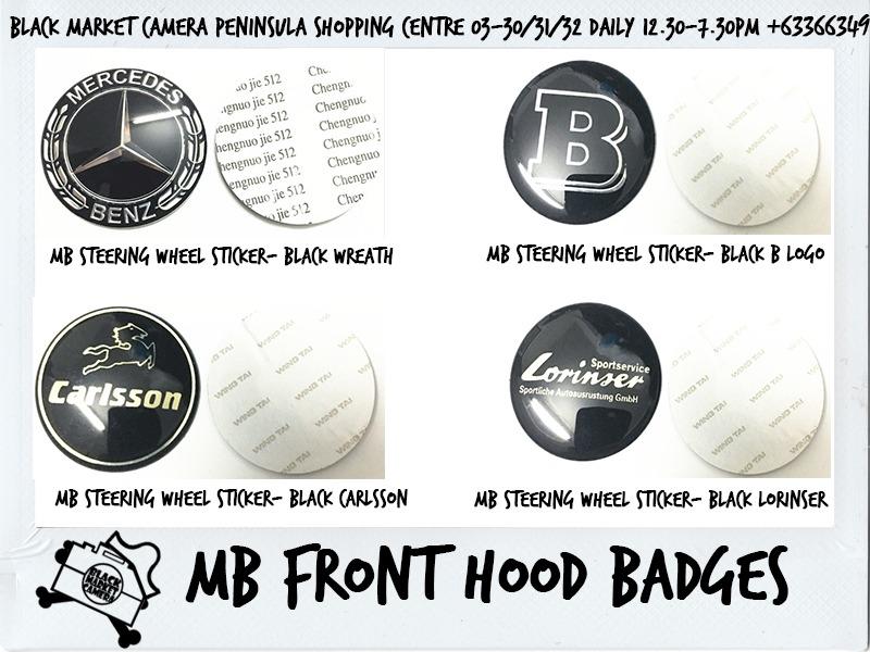 [BMC] Mercedes Benz Steering Wheel Sticker Badge Decal (///AMG ...