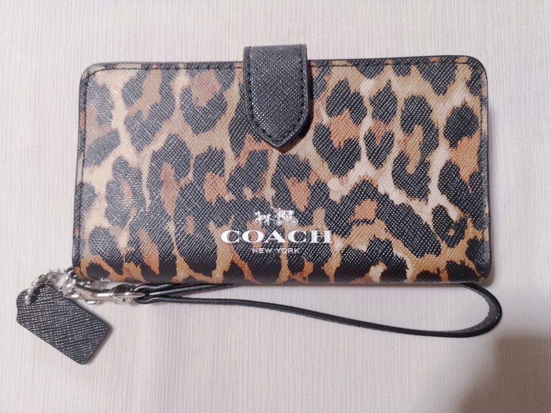 Coach leopard wallet, Luxury, Bags & Wallets on Carousell
