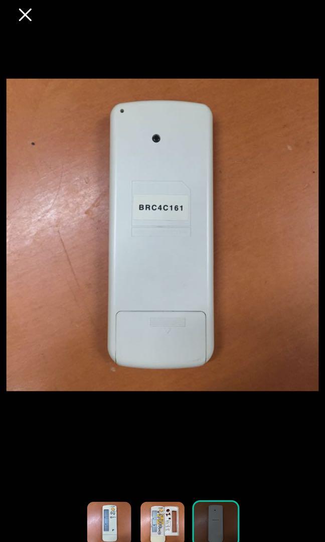 Daikin Aircon Remote BRC4C161 (GENUINE ORIGINAL DAIKIN), TV & Home ...