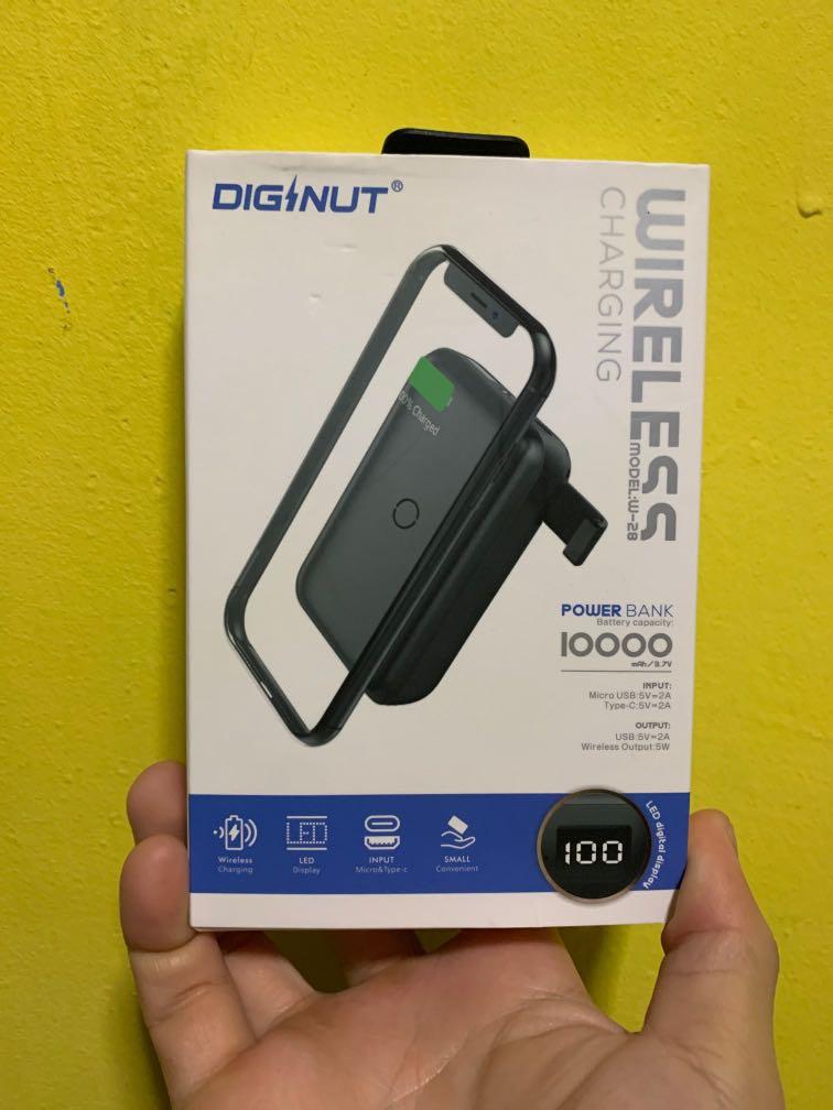 Diginut Wireless Charging Powerbank, Mobile Phones & Gadgets, Mobile ...