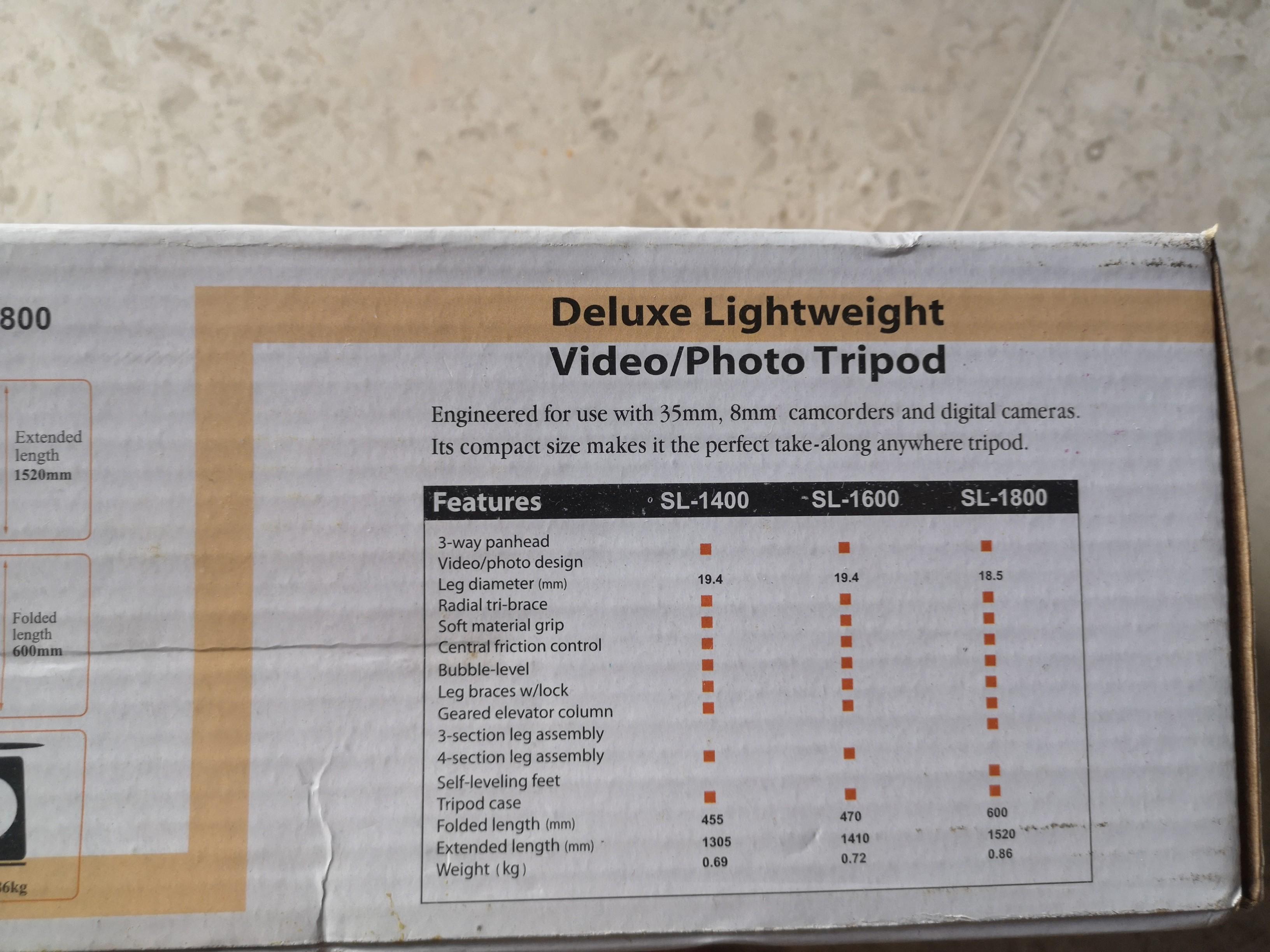 Digipod SL 1800, Photography, Photography Accessories, Tripods ...