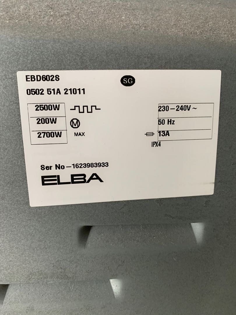 ELBA Tumble Dryer EBD 602S, TV & Home Appliances, Washing Machines and ...