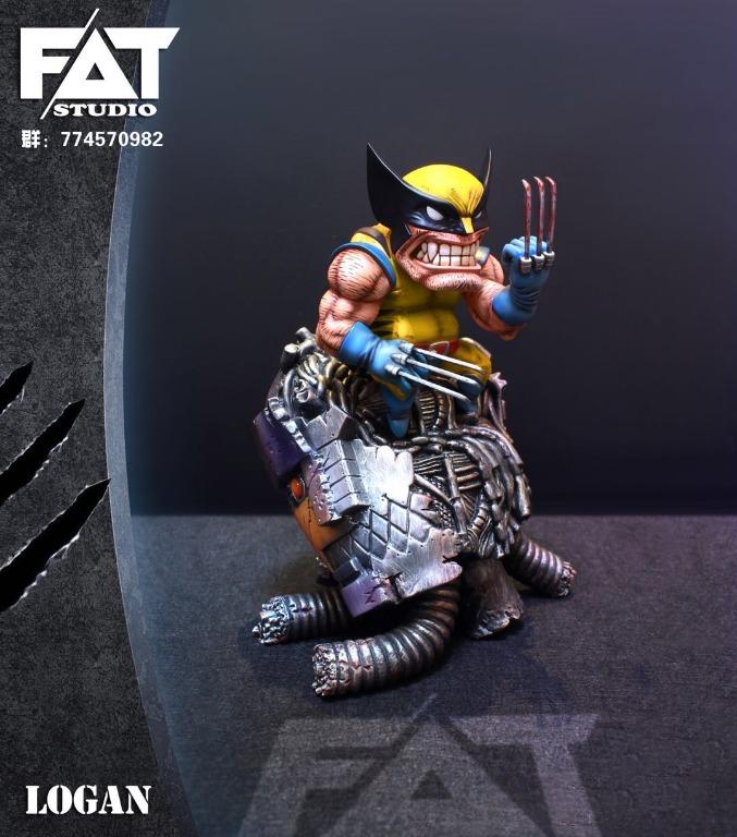 FAT STUDIO MARVEL COMICS HEROES SERIES WOLVERINE LOGAN GK RESIN STATUE ...