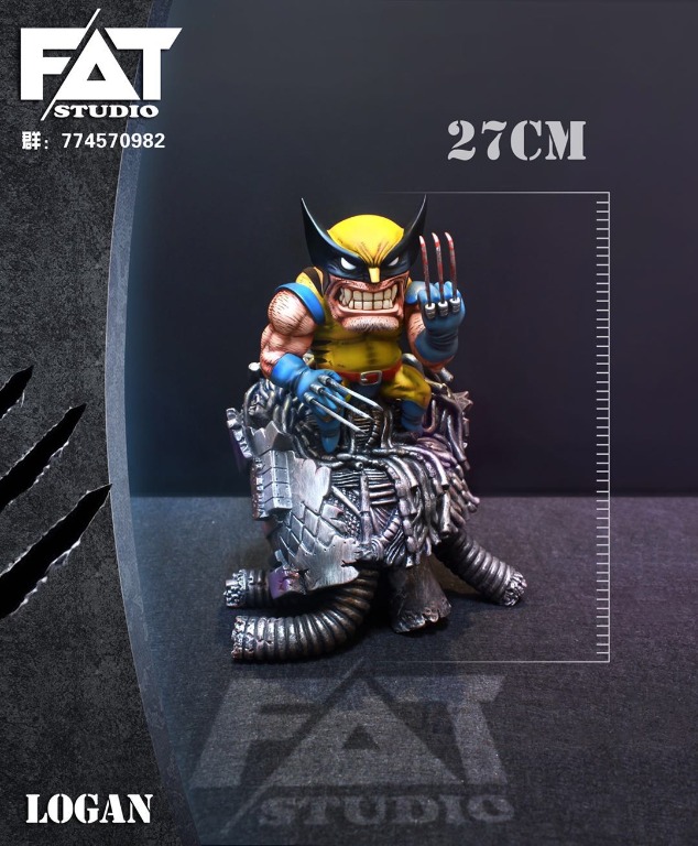 FAT STUDIO MARVEL COMICS HEROES SERIES WOLVERINE LOGAN GK RESIN STATUE ...