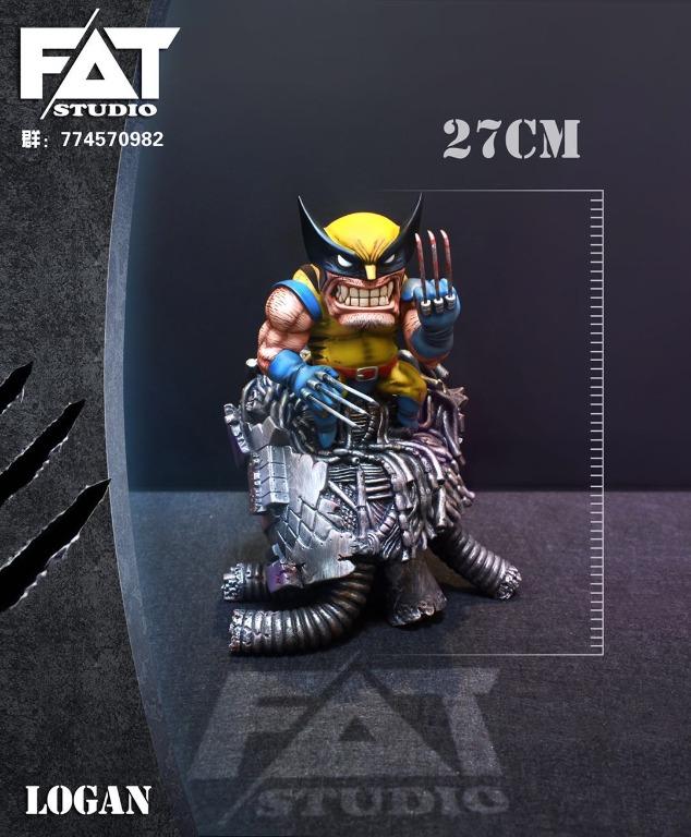 FAT STUDIO MARVEL COMICS HEROES SERIES WOLVERINE LOGAN GK RESIN STATUE ...