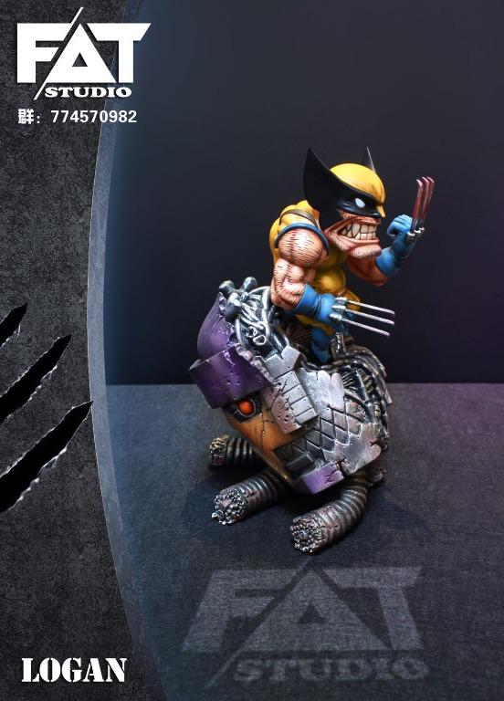 FAT STUDIO MARVEL COMICS HEROES SERIES WOLVERINE LOGAN GK RESIN STATUE ...