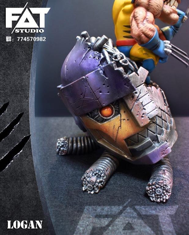 FAT STUDIO MARVEL COMICS HEROES SERIES WOLVERINE LOGAN GK RESIN STATUE ...