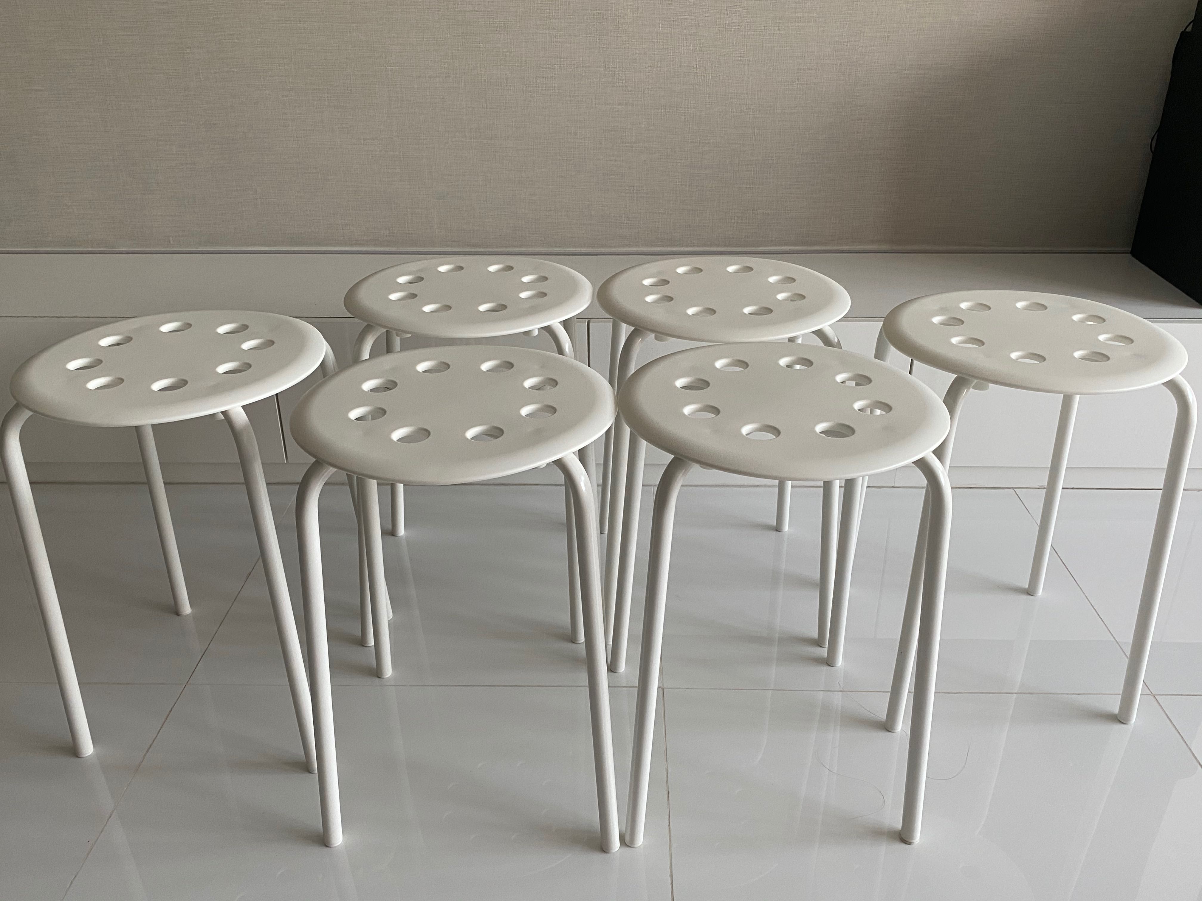 IKEA Marius Stool (White), Babies & Kids, Baby Nursery & Kids Furniture ...