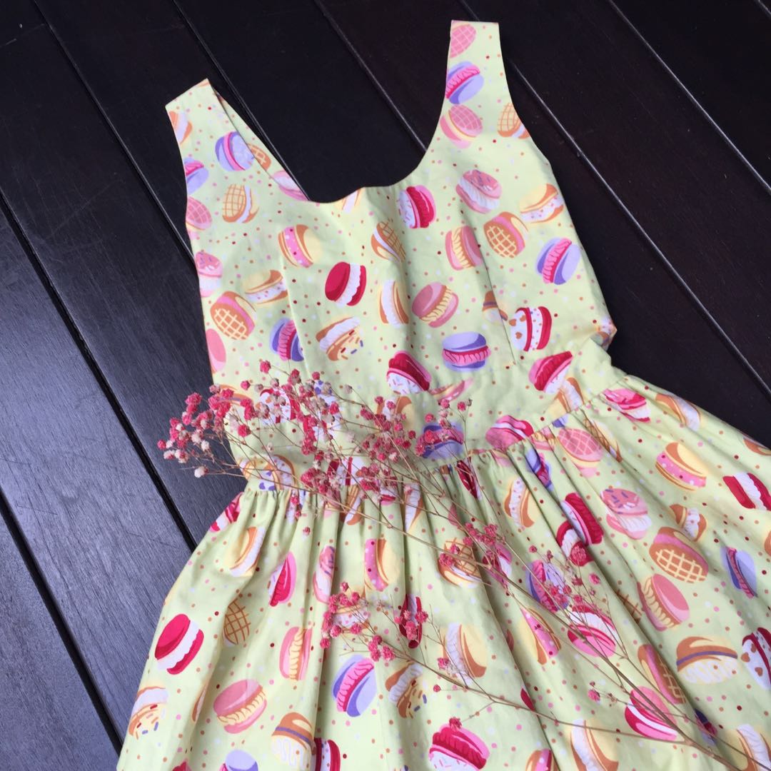 [instock] macaron dress, Women's Fashion, Muslimah Fashion, Dresses on ...