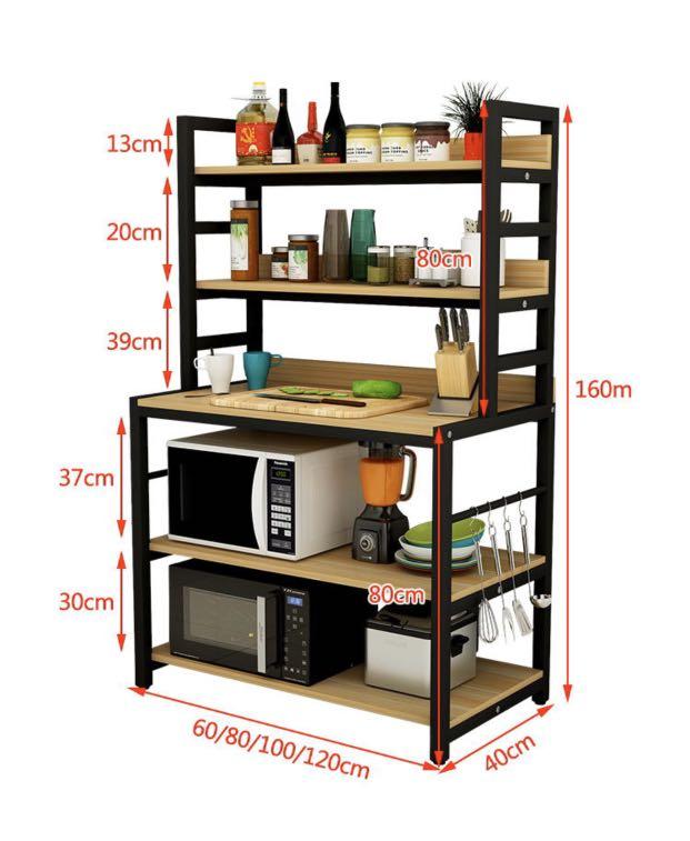 Ready stock Kitchen shelf multi storey functional storage rack ...