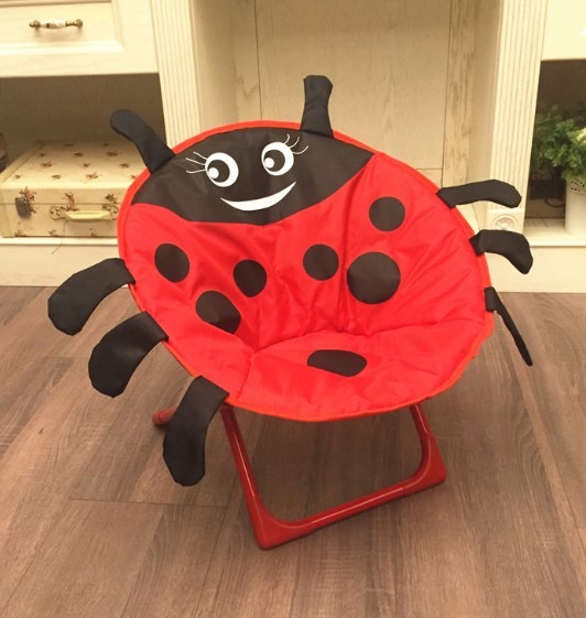 Ladybug folding beach Moon Chair, Furniture & Home Living, Outdoor ...