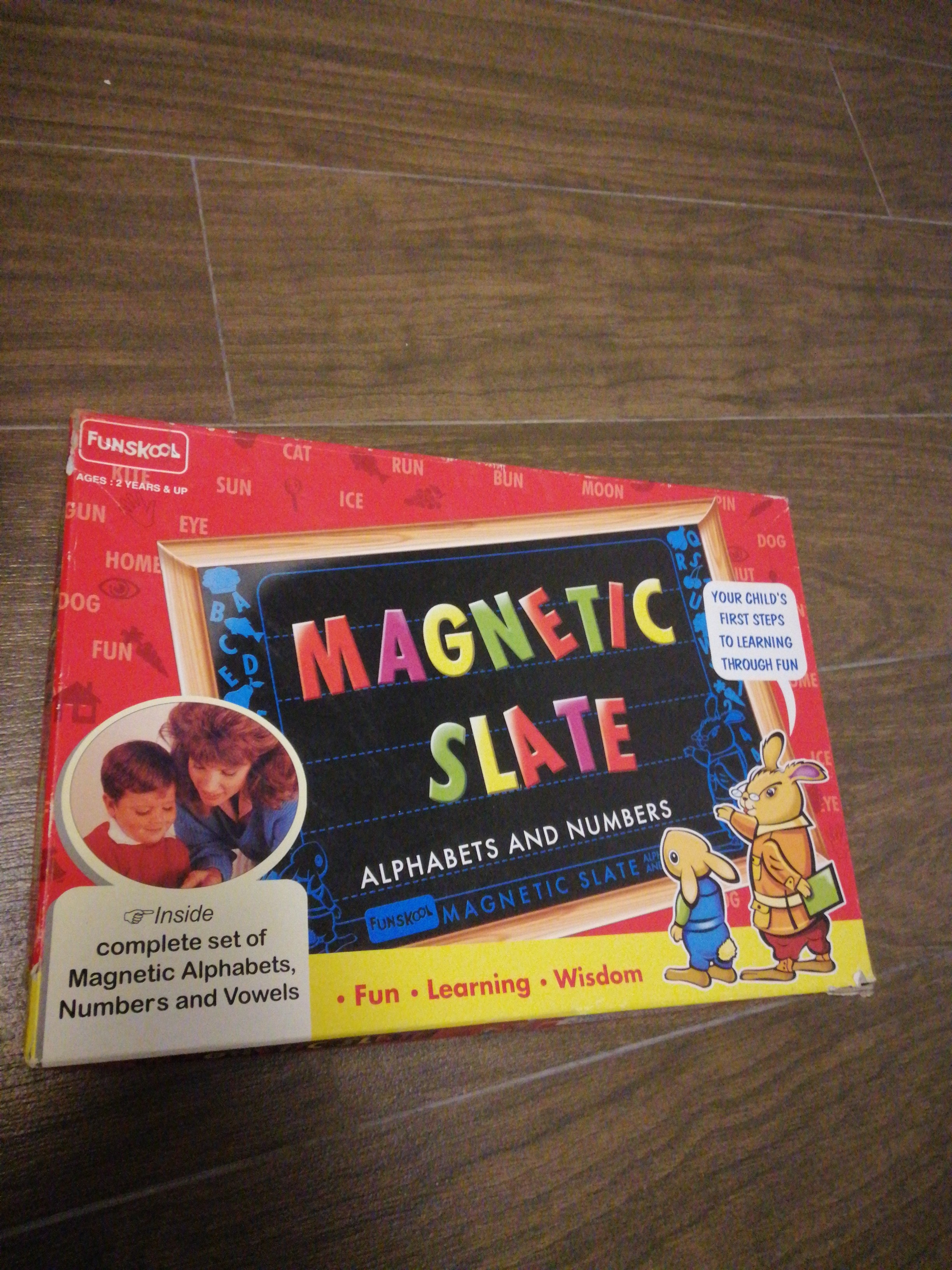 Magnetic slate for alphabets/numbers, Hobbies & Toys, Toys & Games on ...