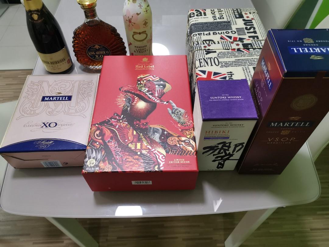 Martell xo HIBIKI red wine piper johnnie walker red label moscato King ...