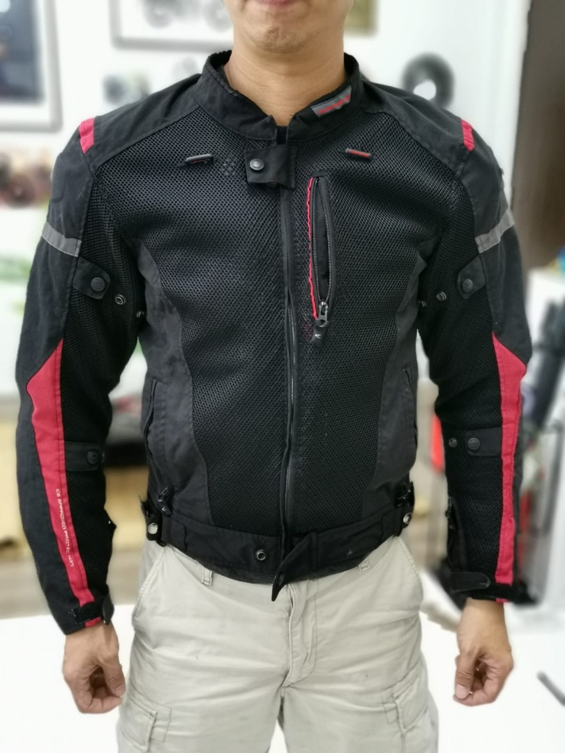 Motorcycle Bike Mesh Armoured Riding Jacket, Motorcycles, Motorcycle ...