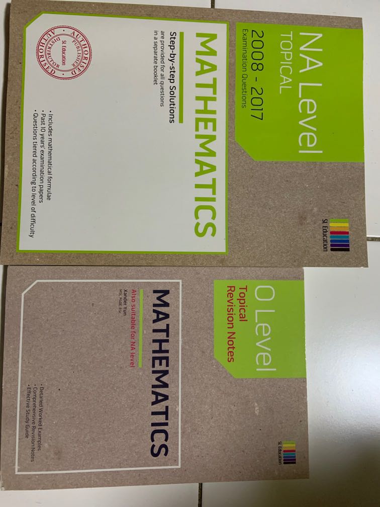 NA level mathematics and O level, Hobbies & Toys, Books & Magazines ...