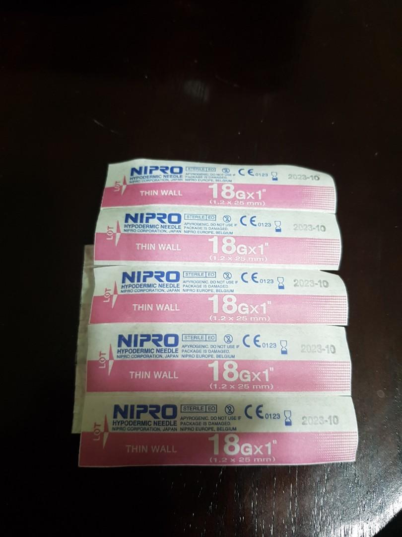 NIPRO Hypodermic Needle 18Gx1", Pet Supplies, Homes & Other Pet Accessories on Carousell