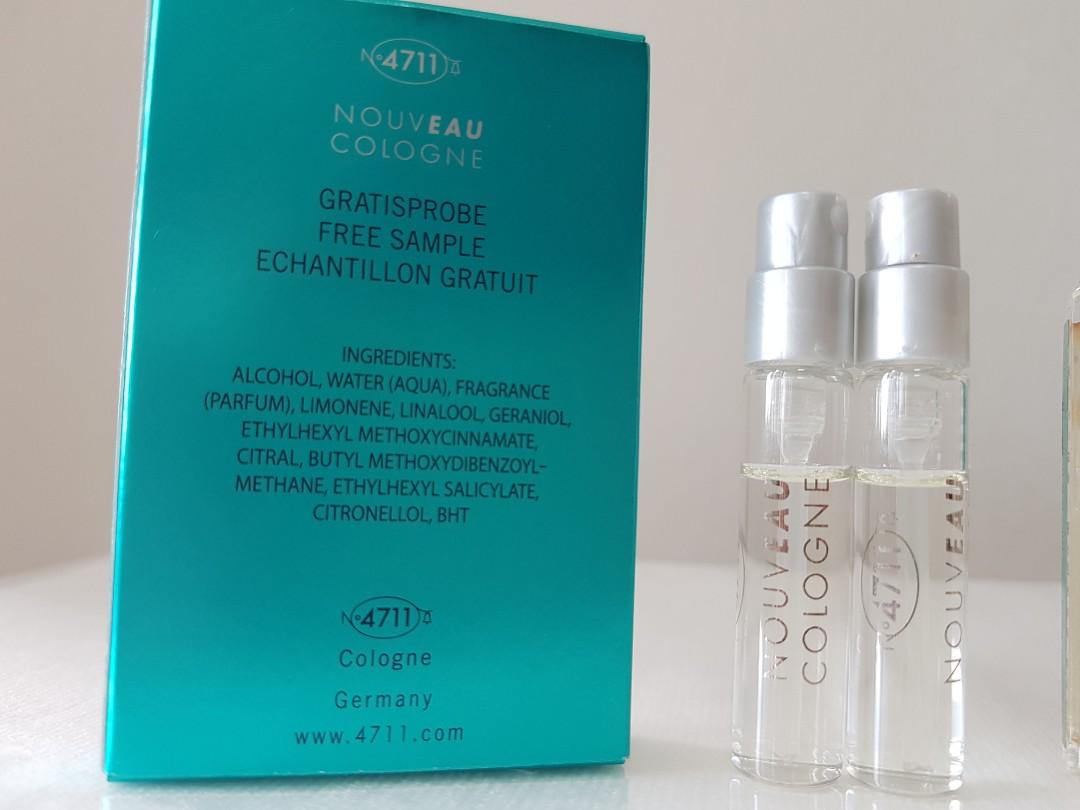 Original No. 4711 Eau de Cologne + Spray sample set, Beauty & Personal ...
