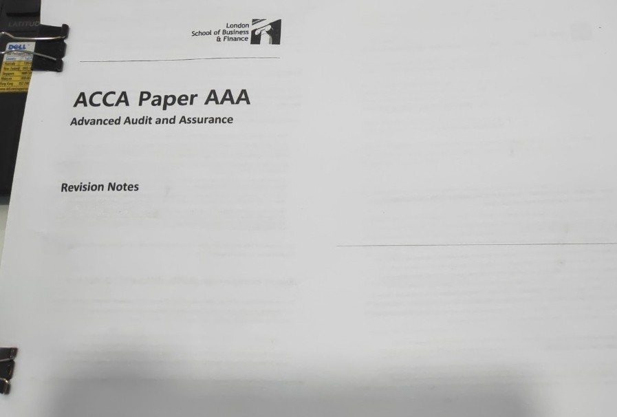 ACCA AAA, SBR, SBL, APM, Hobbies & Toys, Books & Magazines, Assessment ...