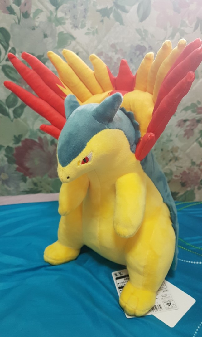 Pokemon Typhlosion Plush Toy, Hobbies & Toys, Toys & Games on Carousell