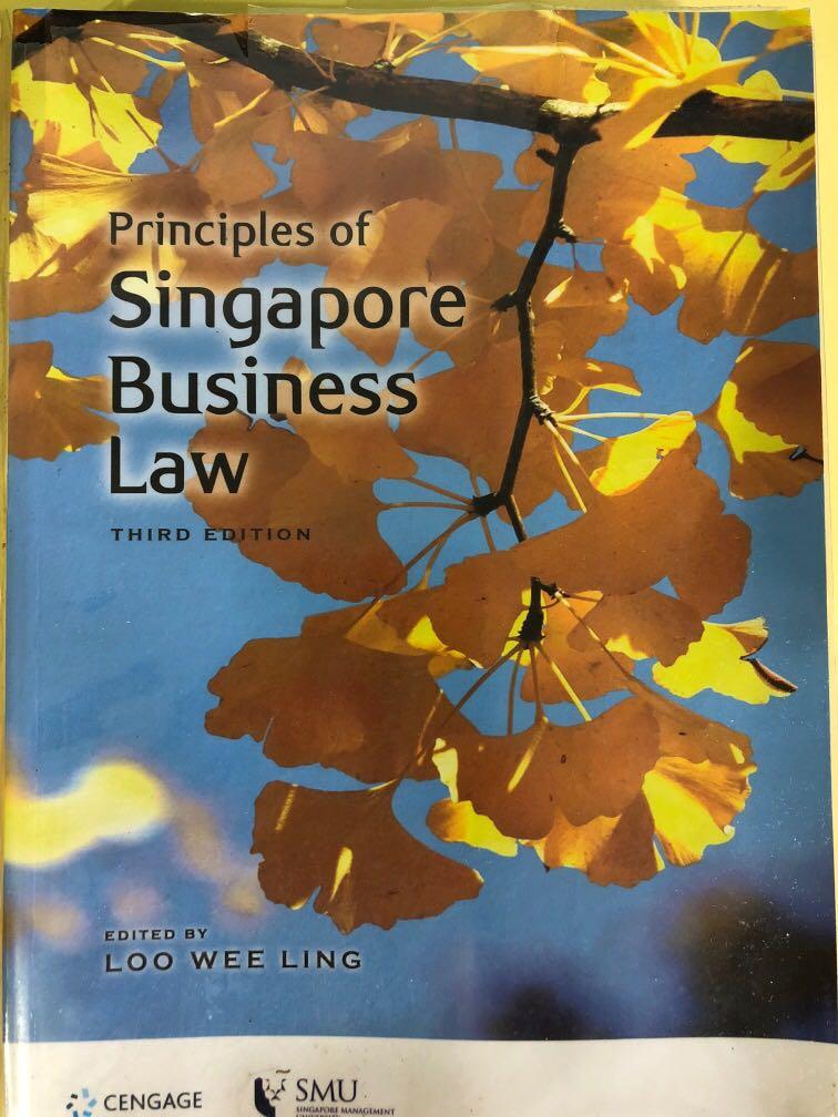 Principles Of Singapore Business Law Latest Edition Computers And Tech Office And Business