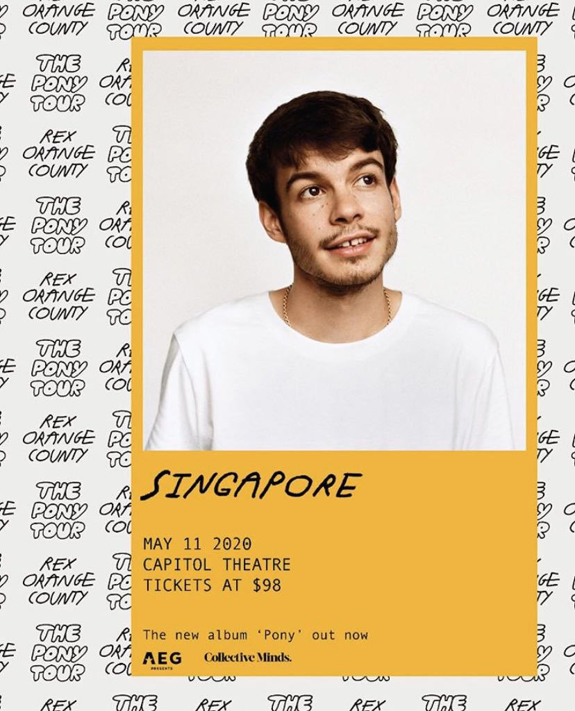 rex orange county day 1 tix, Tickets & Vouchers, Event Tickets on Carousell